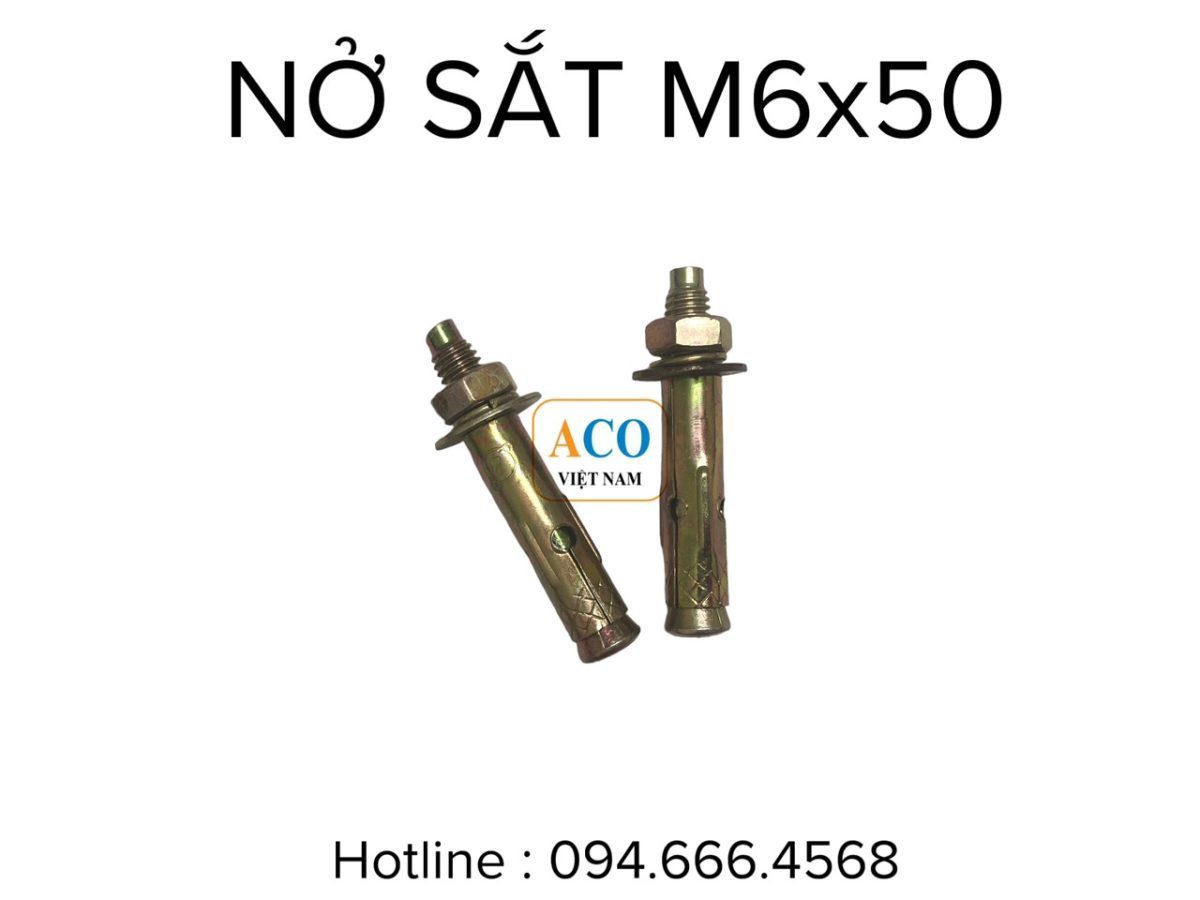 Nở sắt tắc kê sắt (M6x50) - Tấm tường beton đúc sẵn Acotec